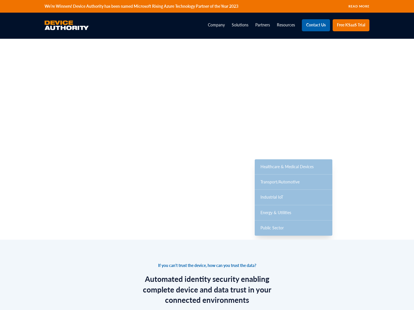 Device Authority received US$7,000,000 in an amazing growth funding round.