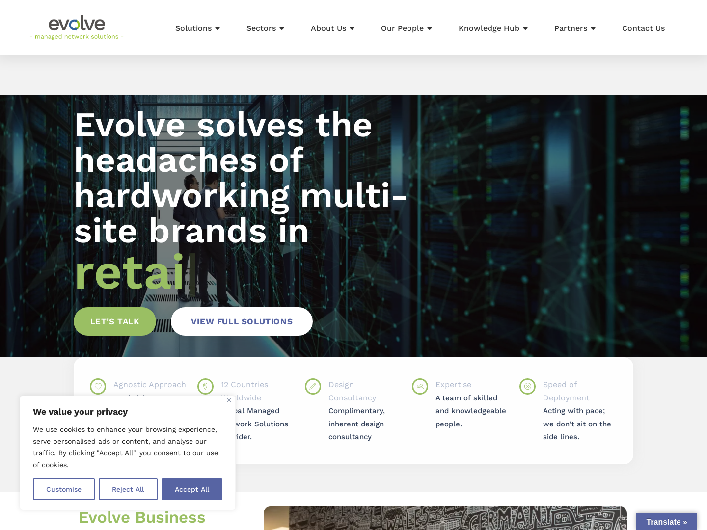 Evolve Business Group received a non-disclosed amount in a remarkable pre-seed funding round.