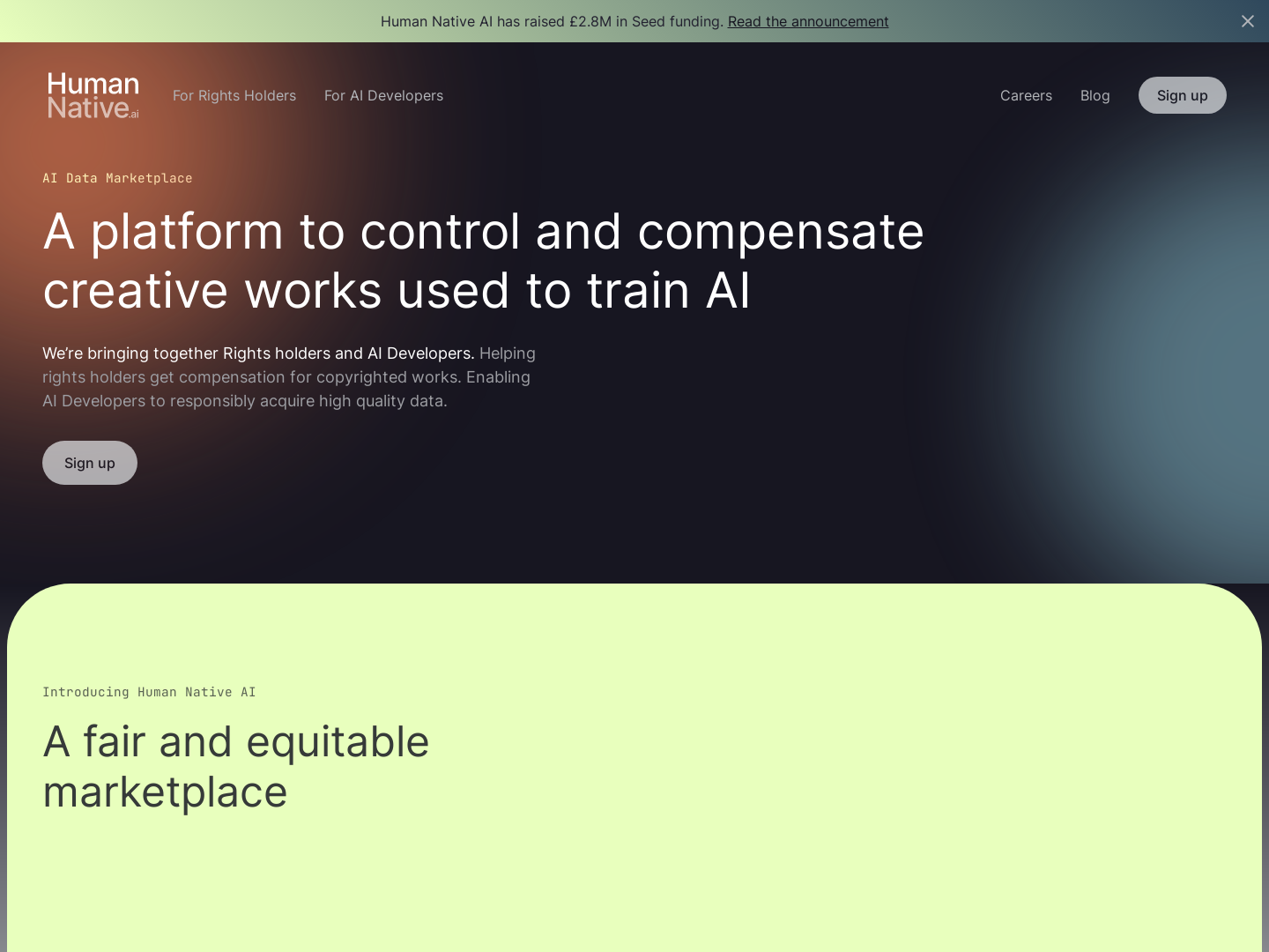 Human Native AI secured £2,800,000 in a fantastic seed funding round.