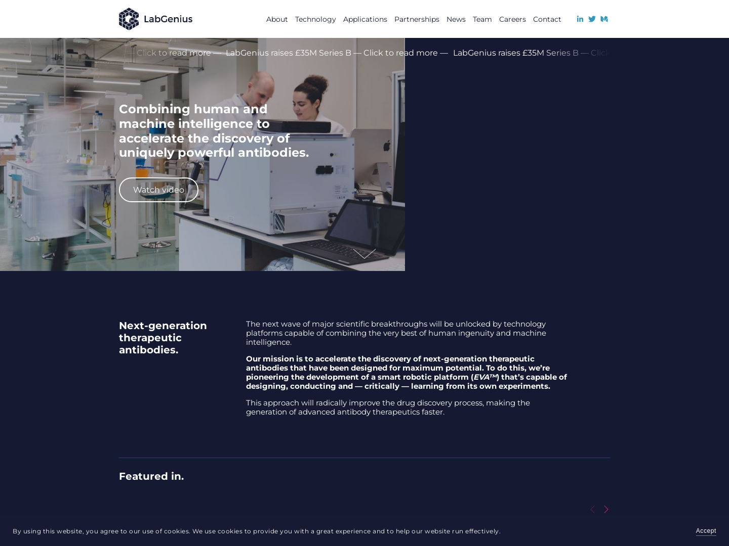 LabGenius secured £35,000,000 in a crazy growth funding round.