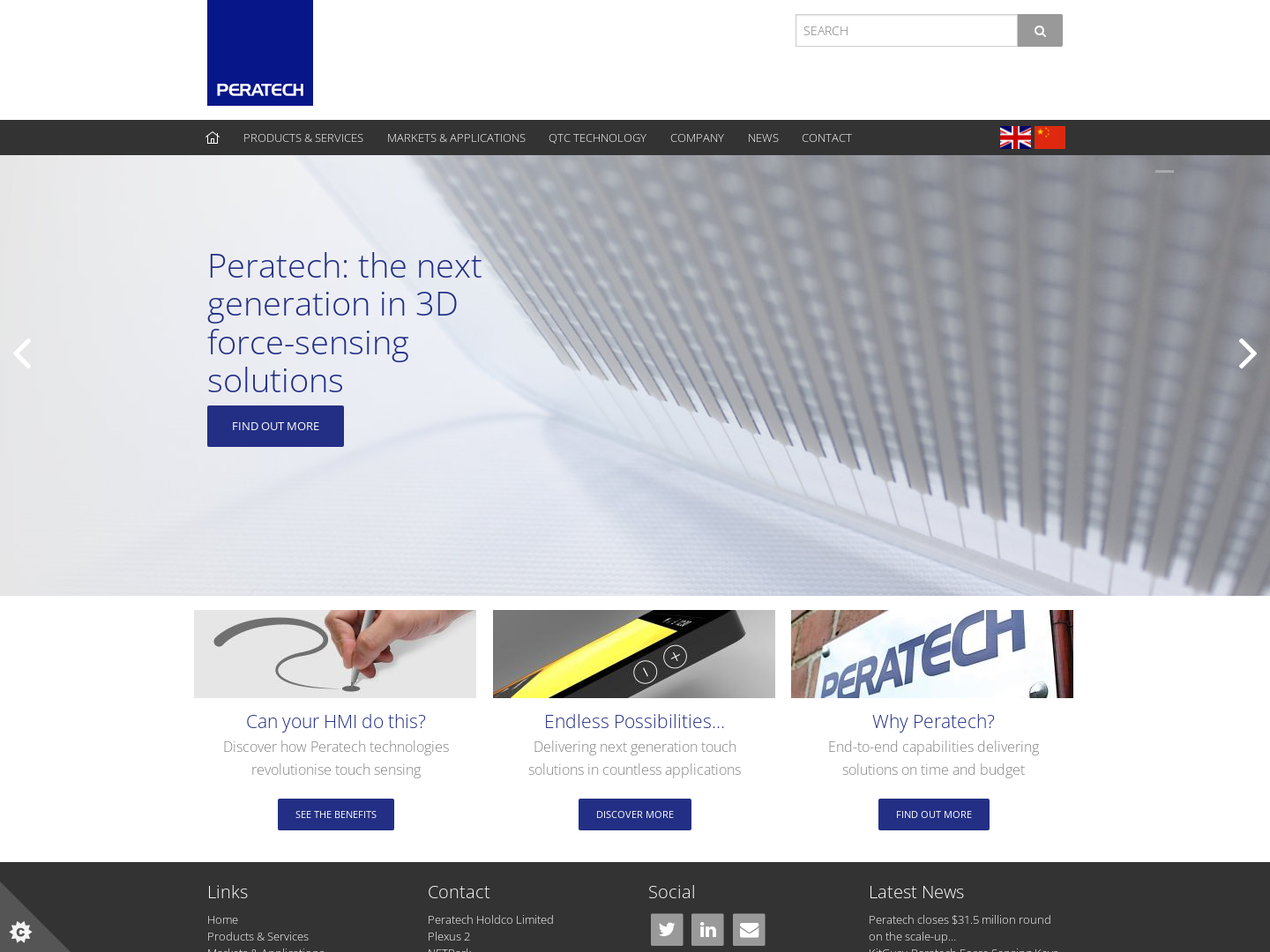 Peratech Holdco (Peratech) closed £23,400,000 in an outstanding growth ...