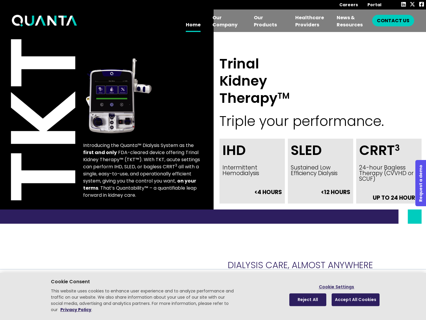 Quanta Dialysis Technologies closed a non-disclosed amount in a sensational pre-seed funding round.
