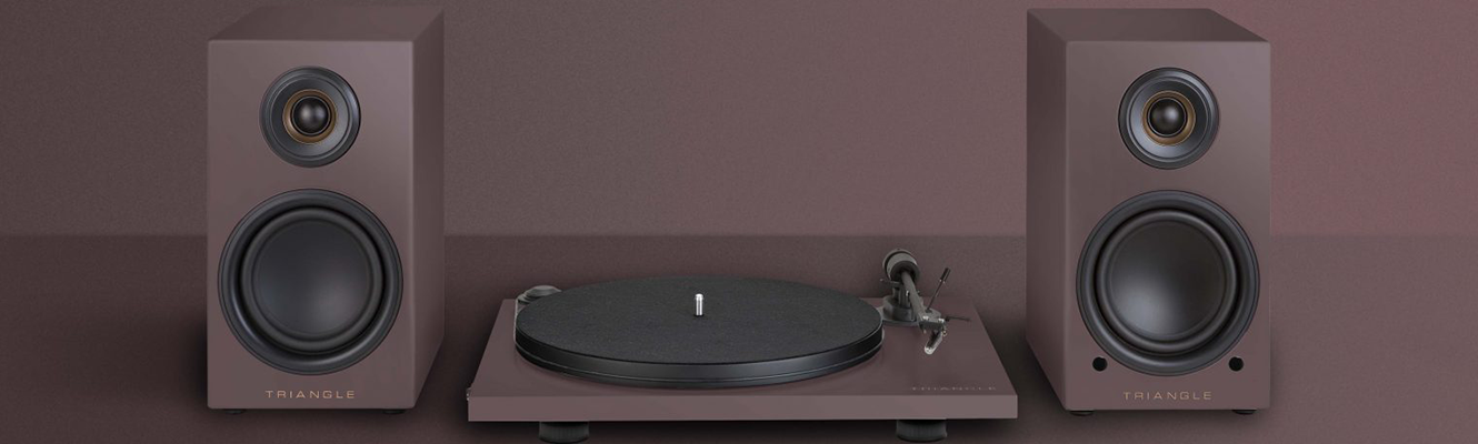 Triangle AIO Twin Active Speakers (Pair), Purple at AV.com