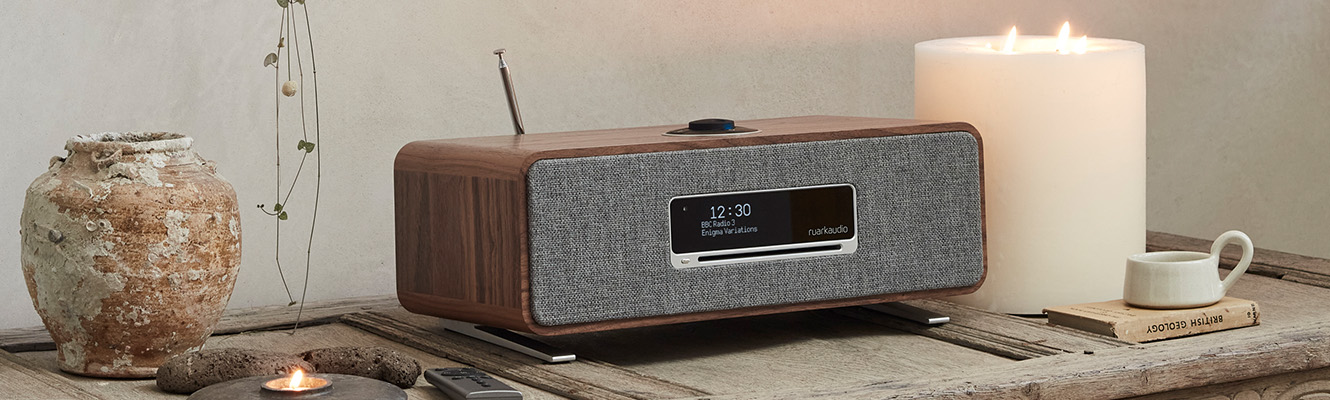 Ruark Audio R3S Wireless Compact Music System, Rich Walnut Veneer at AV.com