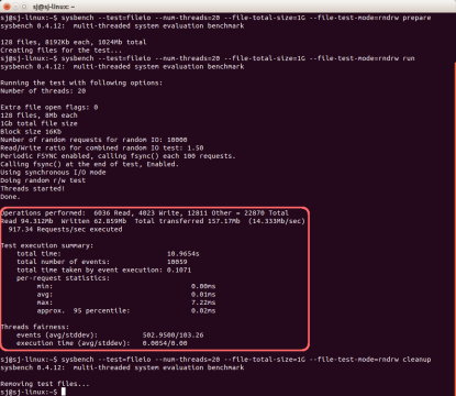 Linux Disk I/O 效能測試