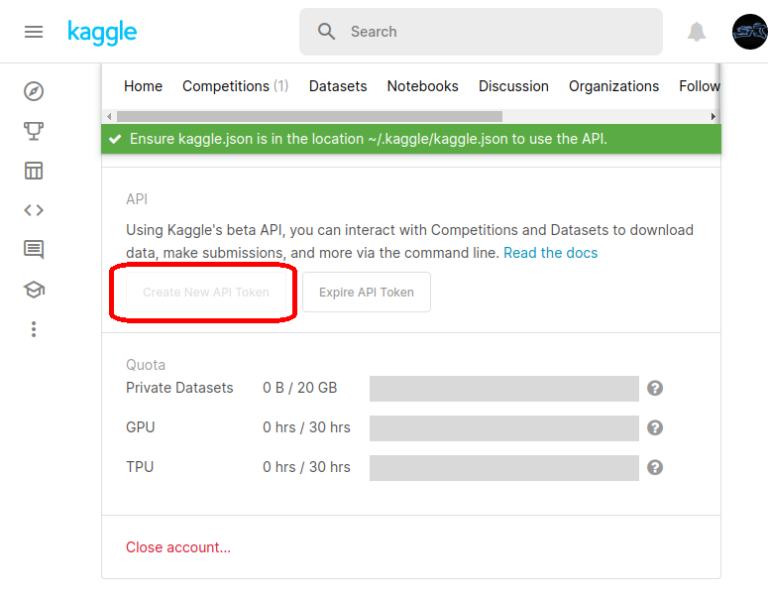 如何在 Colab 中透過 Kaggle API 下載資料集