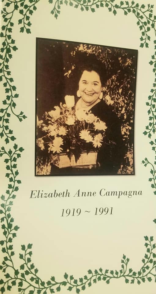 Elizabeth Anne Campagna (1919-1991) Celebrated on 100th Birthday - The ...
