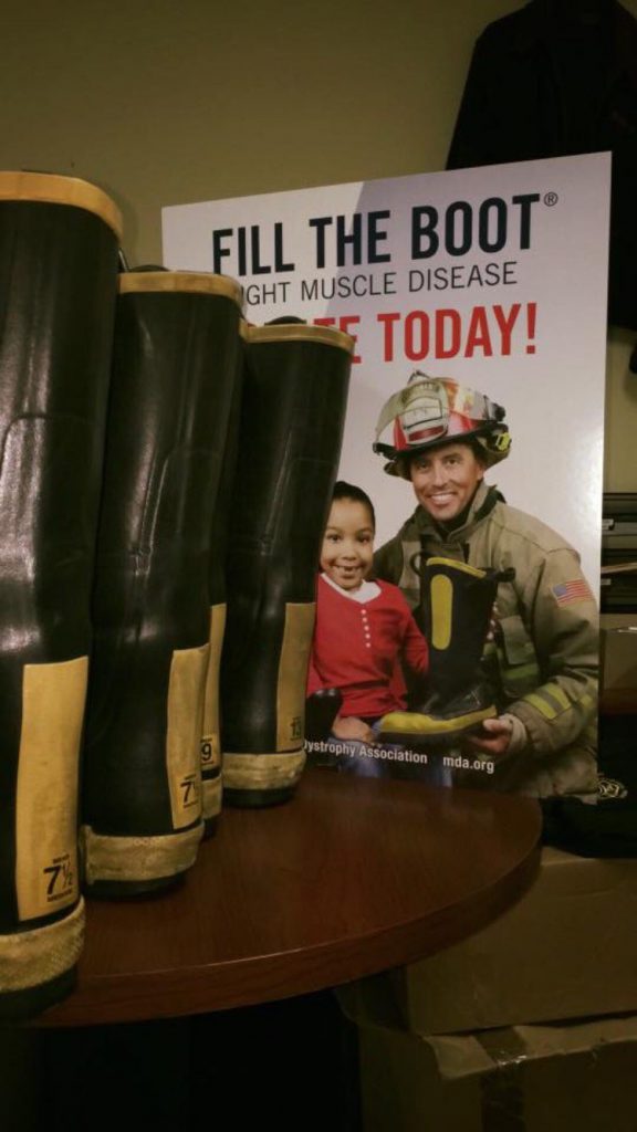Help 'Fill the Boot': Firefighter Fundraising Campaign for Muscular ...