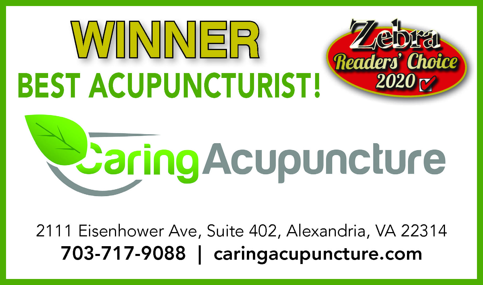 Alexandrians Are De-Stressing with Acupuncture During the Pandemic