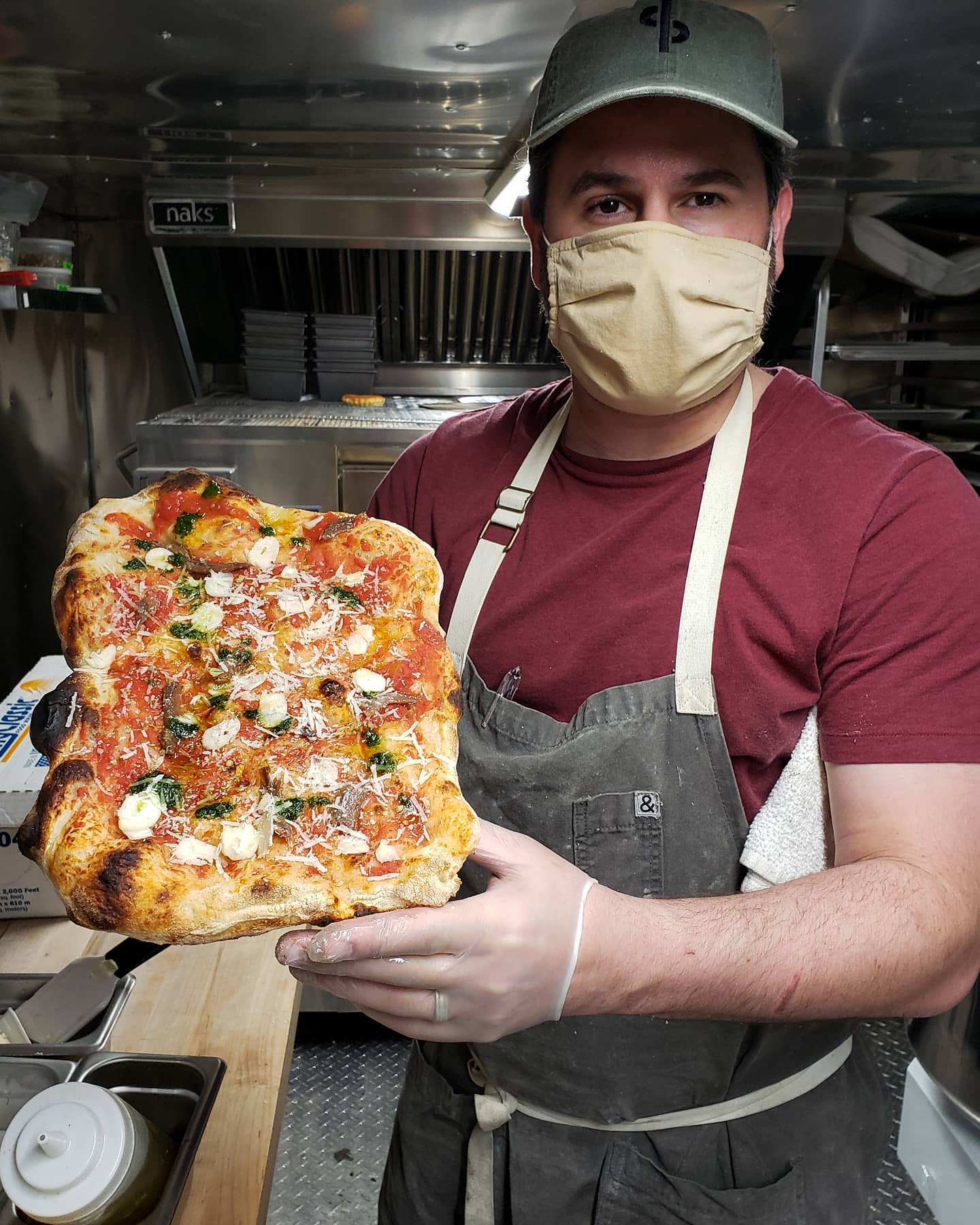 Discover Roman-style pizza in Del Ray in a trailer in a parking lot