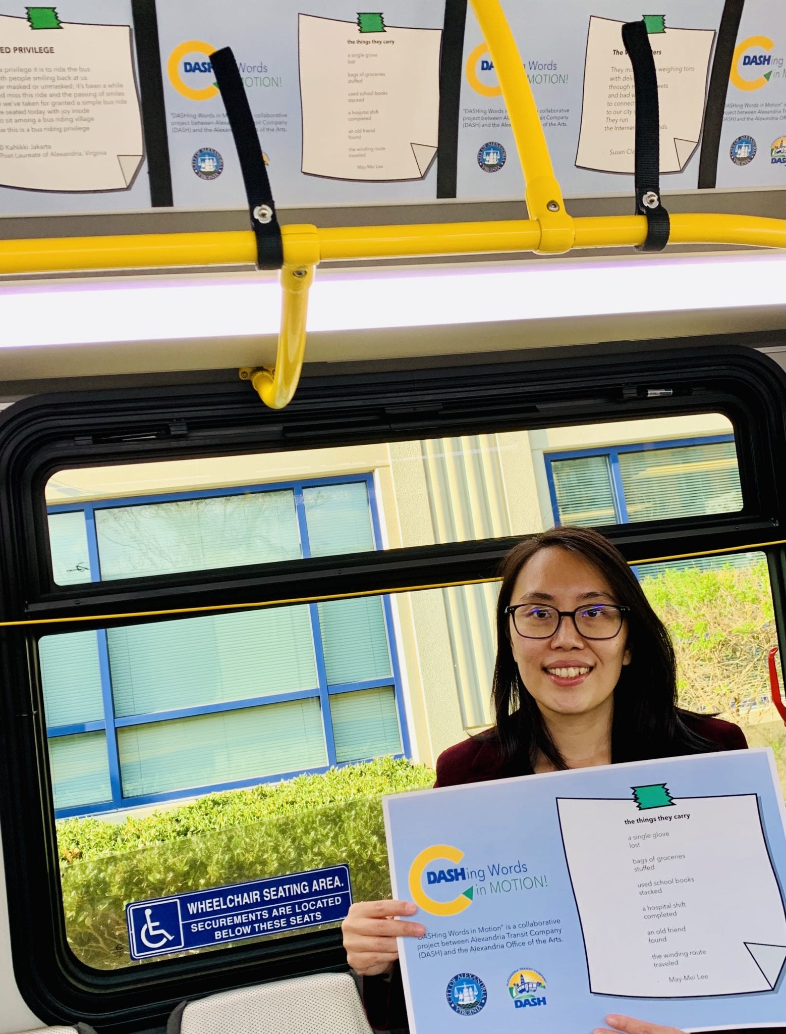 DASHing Words in Motion Poetry Bus Honors 10 Alexandria Poets, Poet ...