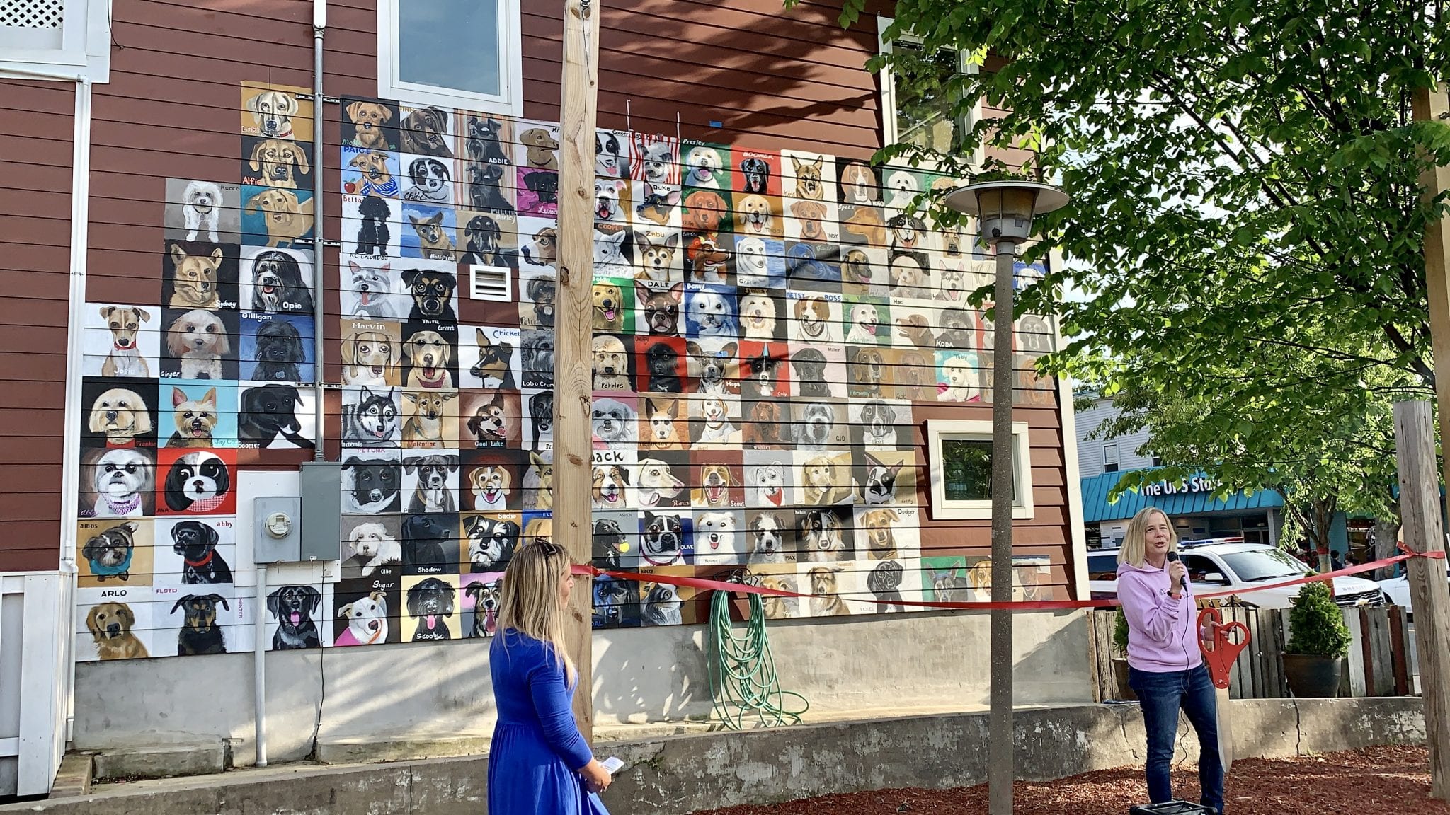 The Dogs of Del Ray Mural at Pat Miller Square Unveiled, Dedicated by ...
