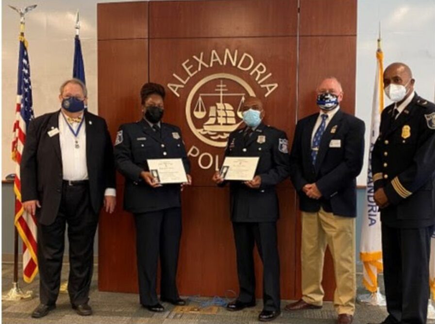 Alexandria Police Officers Receive Medal for Helping Participants in ...