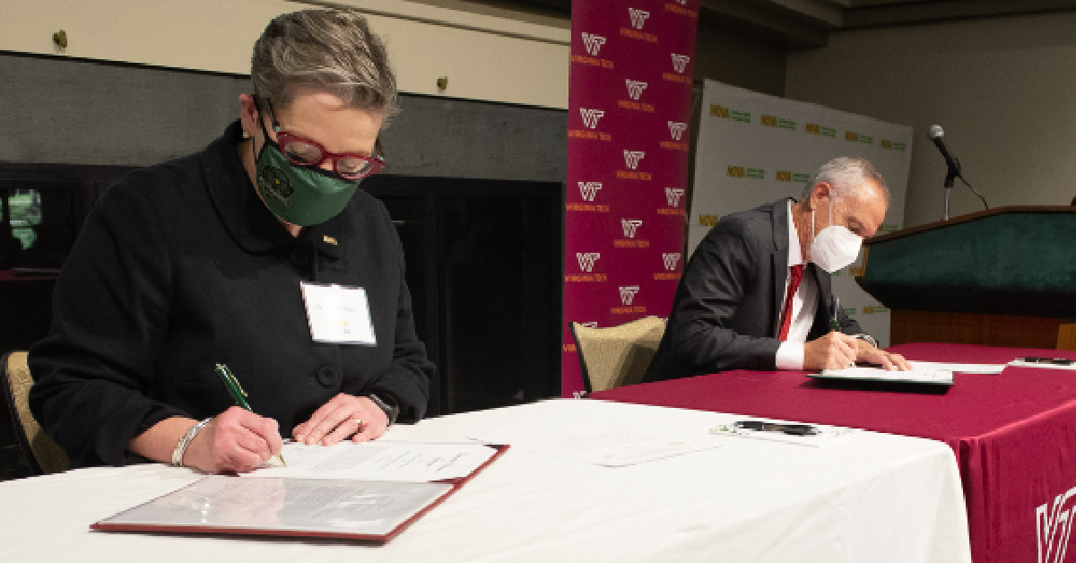 NOVA and Virginia Tech Celebrate New Partnership and Cybersecurity Program