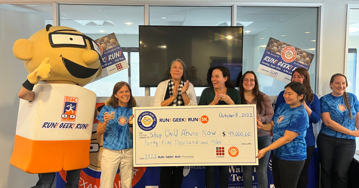 SCAN of Nova Receives $45K Check from RUN! GEEK! RUN!