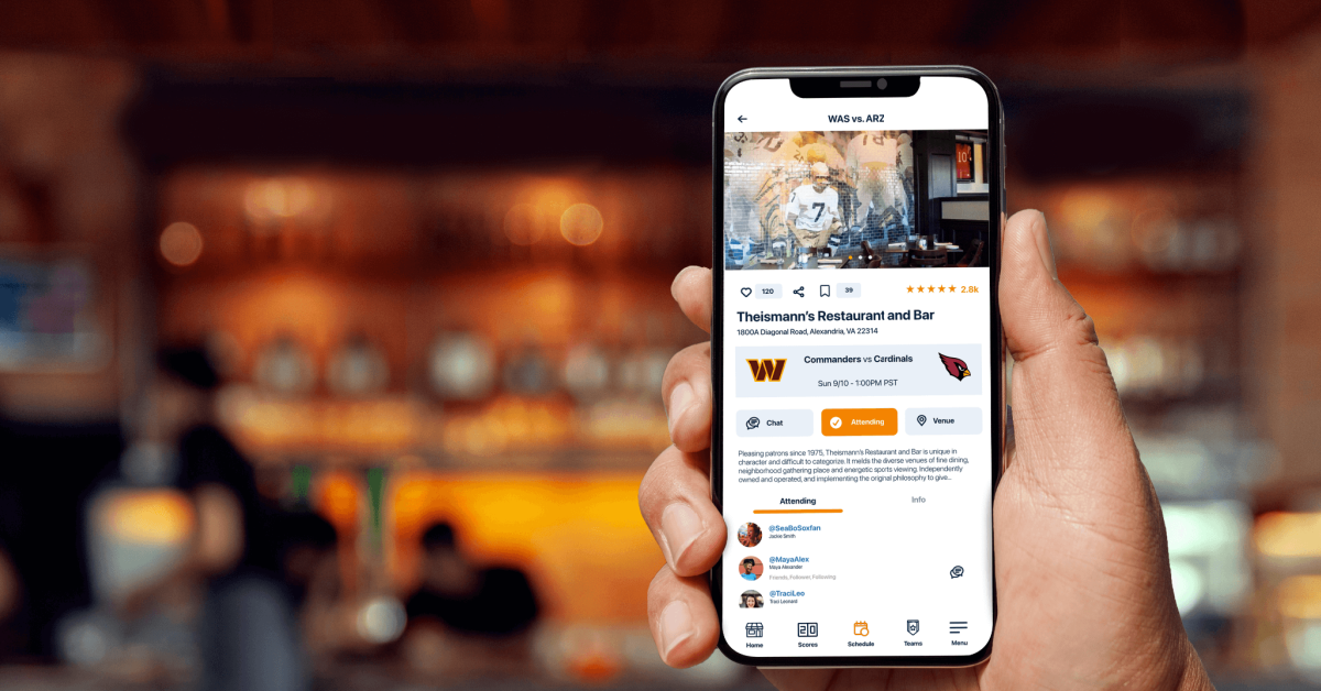 New Sports App Connects Sports Fans and Venues to Enhance Game Watching