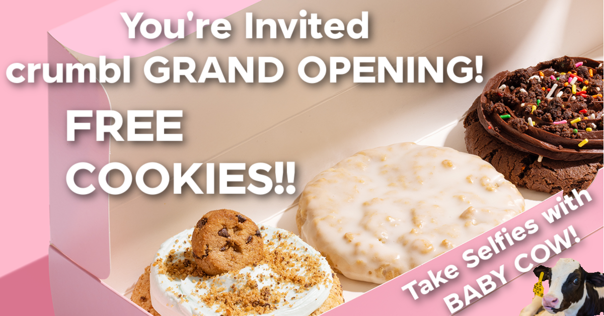 You are Invited to Crumbl's Grand Opening Pink Party --Free Cookies and ...
