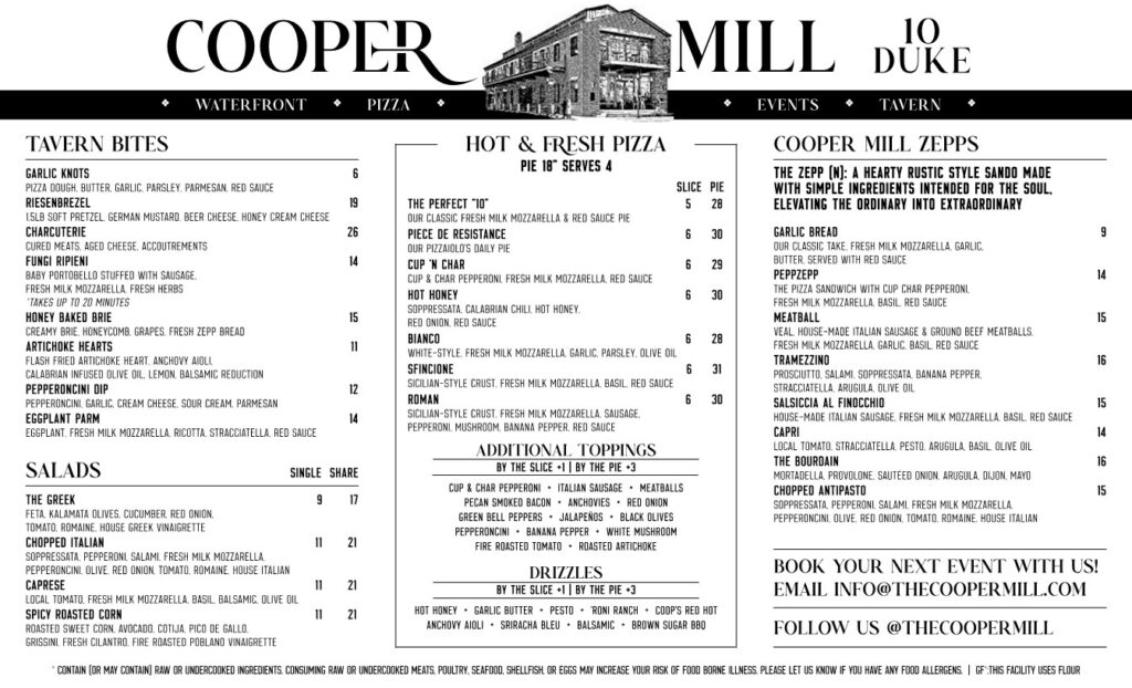 Landini and Bonitt are the Brains Behind New Cooper Mill Tavern on ...