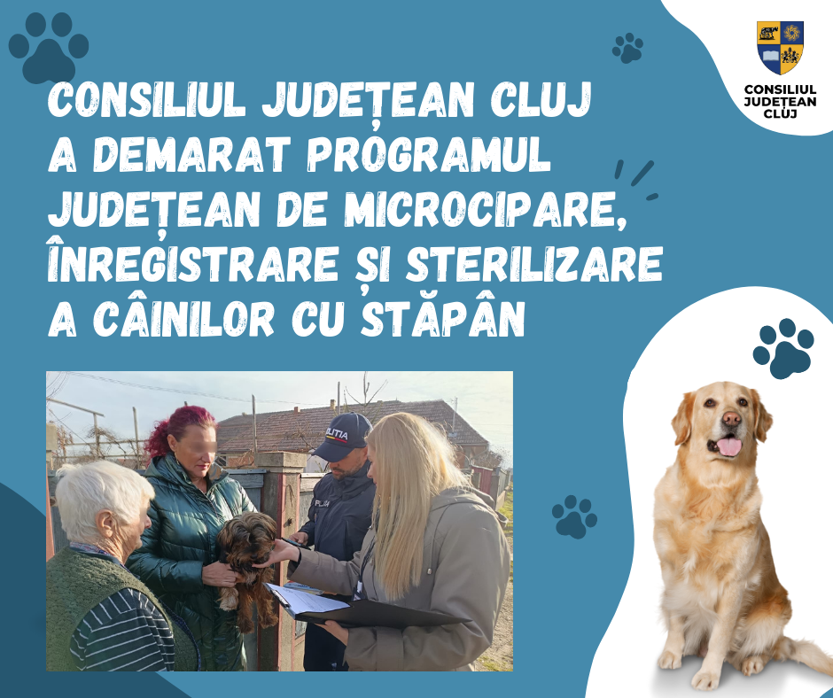 Consiliul Județean Cluj a demarat Programul județean de microcipare ...