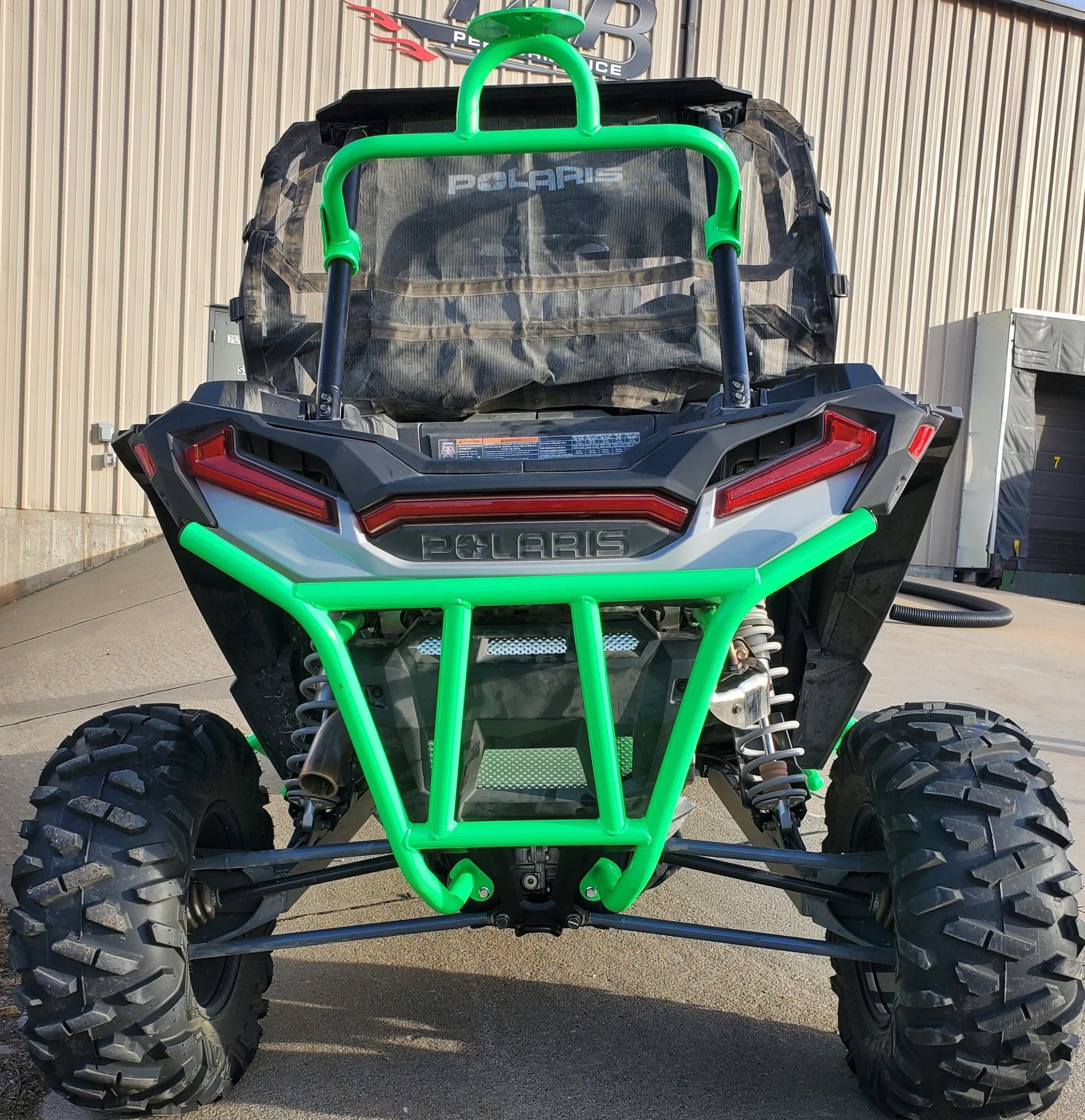 Polaris RZR XP Rear Bumper, Solid Steel Full Protection