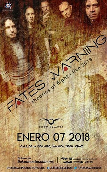 Fates Warning llegará a la CDMX | El Club Del Rock