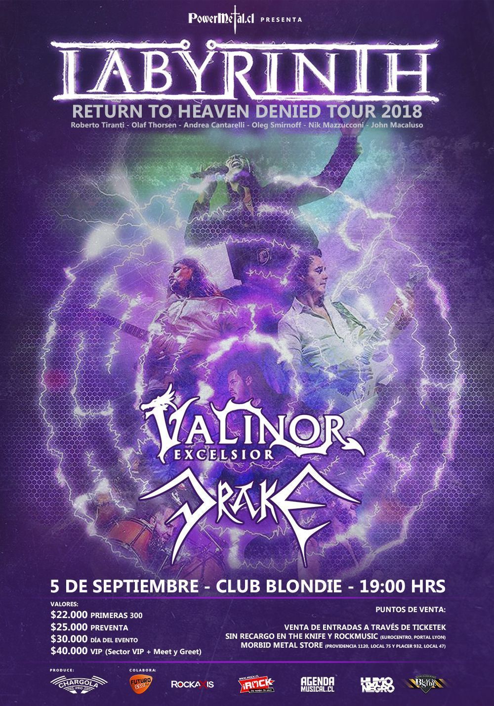 El esperado regreso de Labyrinth a Chile | El Club Del Rock