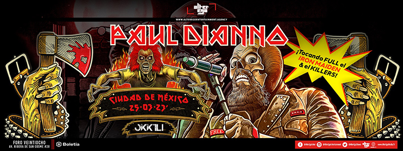 Paul Di’Anno regresa a México el 25 de marzo para interpretar los ... Paul Di’Anno regresa a México el 25 de marzo para interpretar los ...