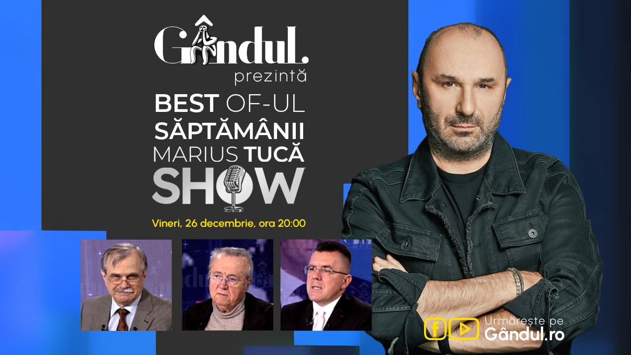 Celebra ediție Best of Marius Tucă Show promite dezvăluiri uluitoare și ...