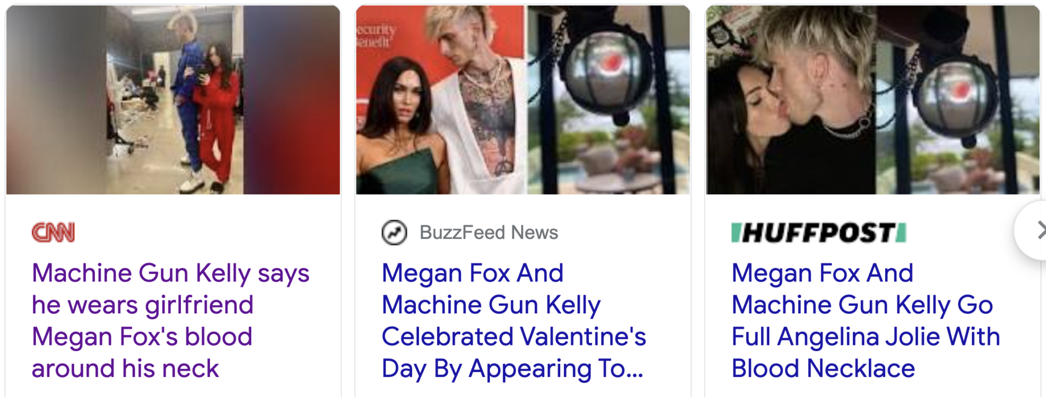 Machine Gun Kelly reveals he wears a Megan Fox blood necklace, February ...