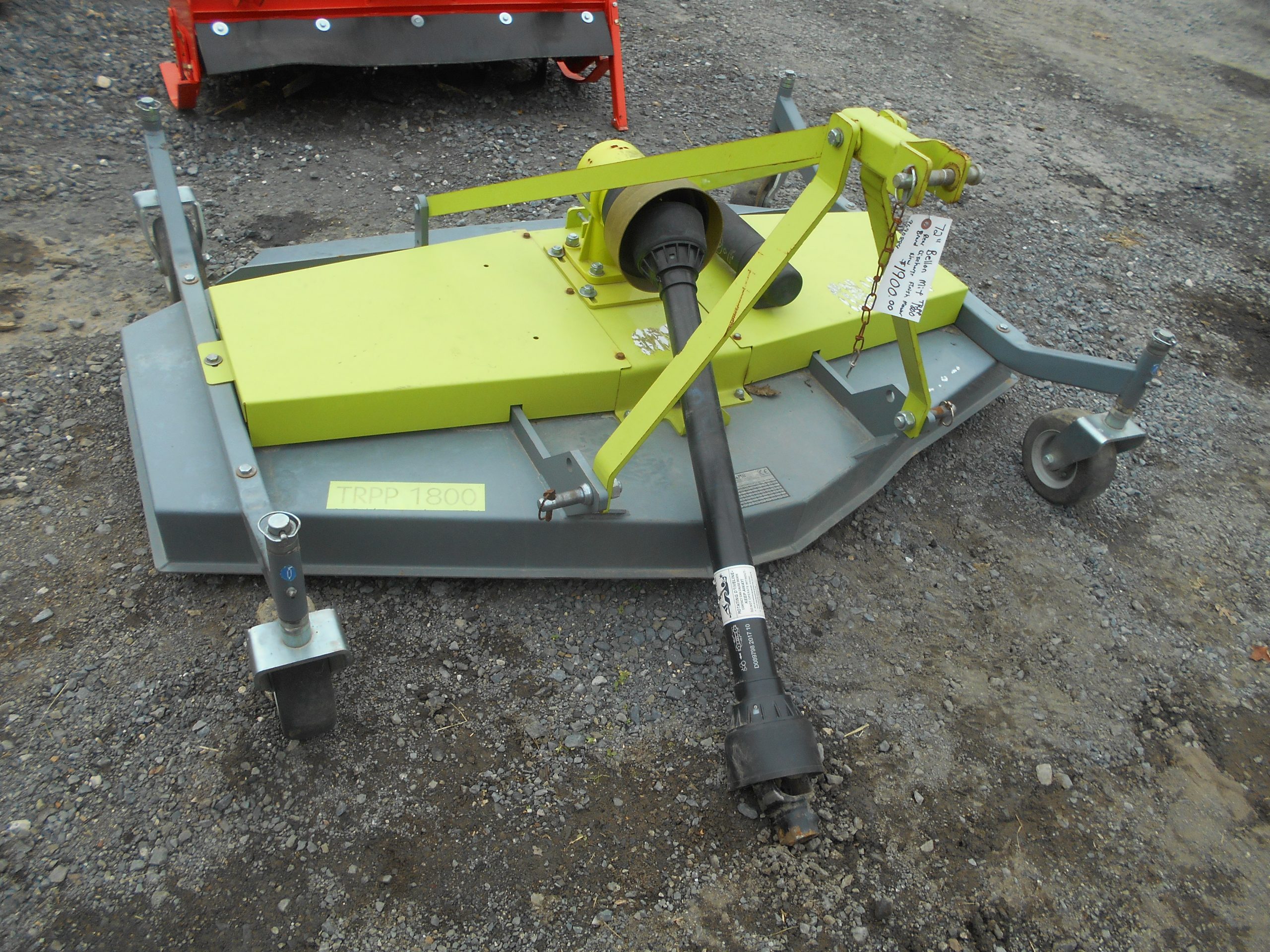#9690884 72" Bellon Finish Mower $1900.00 - JM Equipment