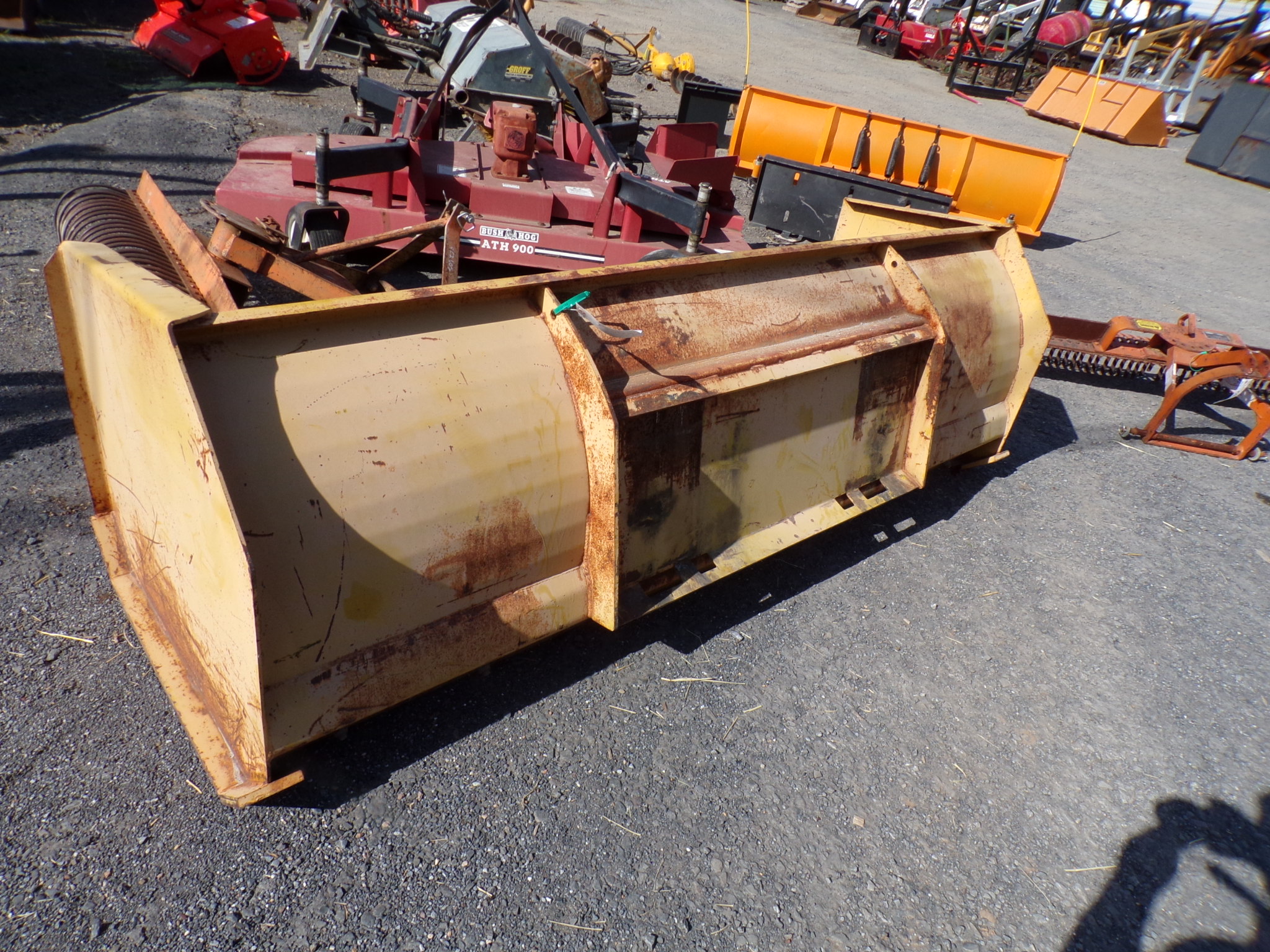 #8204 8' Skid Steer Snowpusher w/Rubber Edge $1650.00 | JM Equipment