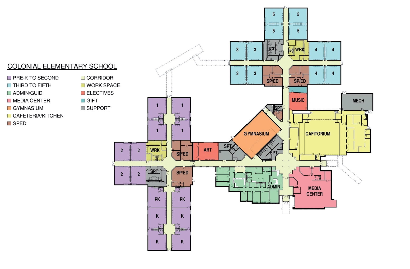 School Board gets a look at layout for new Colonial Elementary School ...