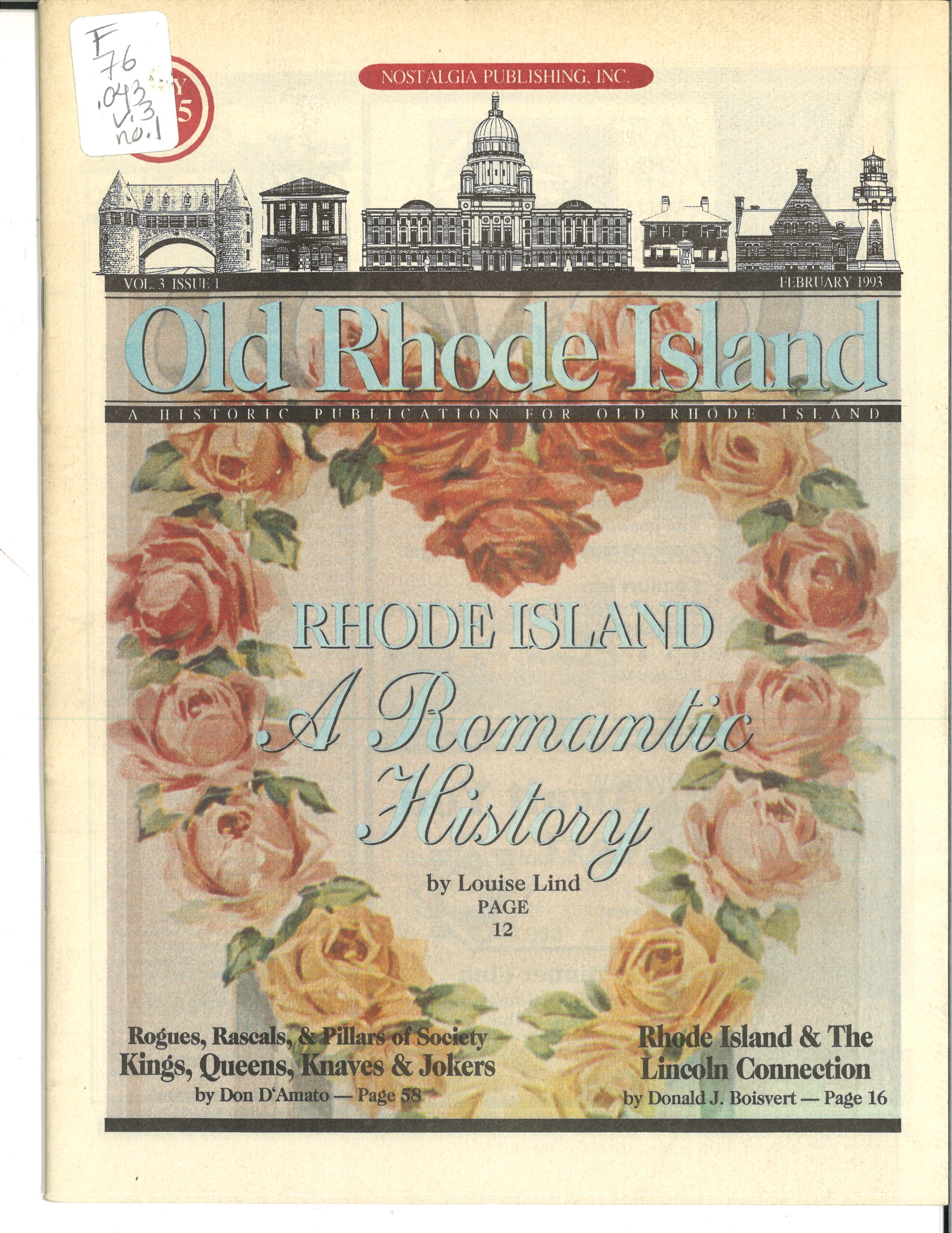 Welfare’ in the Good Old Days.” – Rhode Island History Navigator