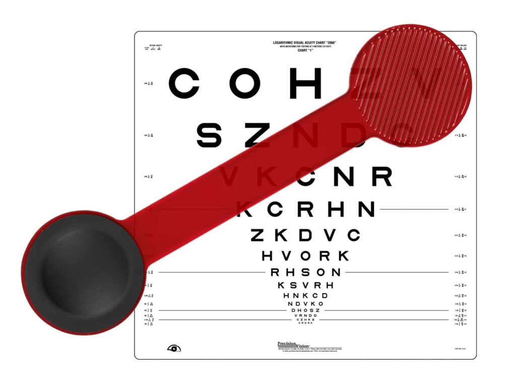 Black Occluder/Red Lens Occluder - Precision Vision