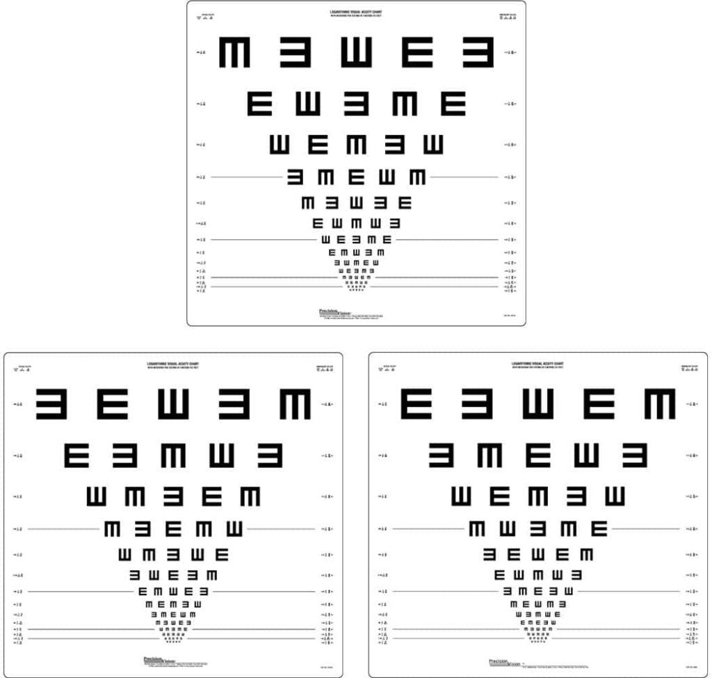 Tumbling E Series ETDRS® (Set of 3) - Precision Vision