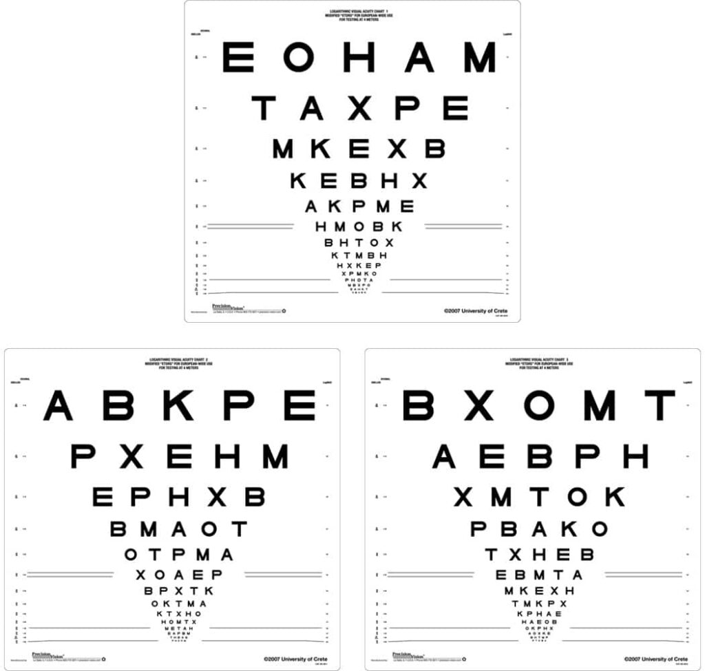 Precision Vision and ETDRS - ETDRS Charts, Illuminator cabinet ...