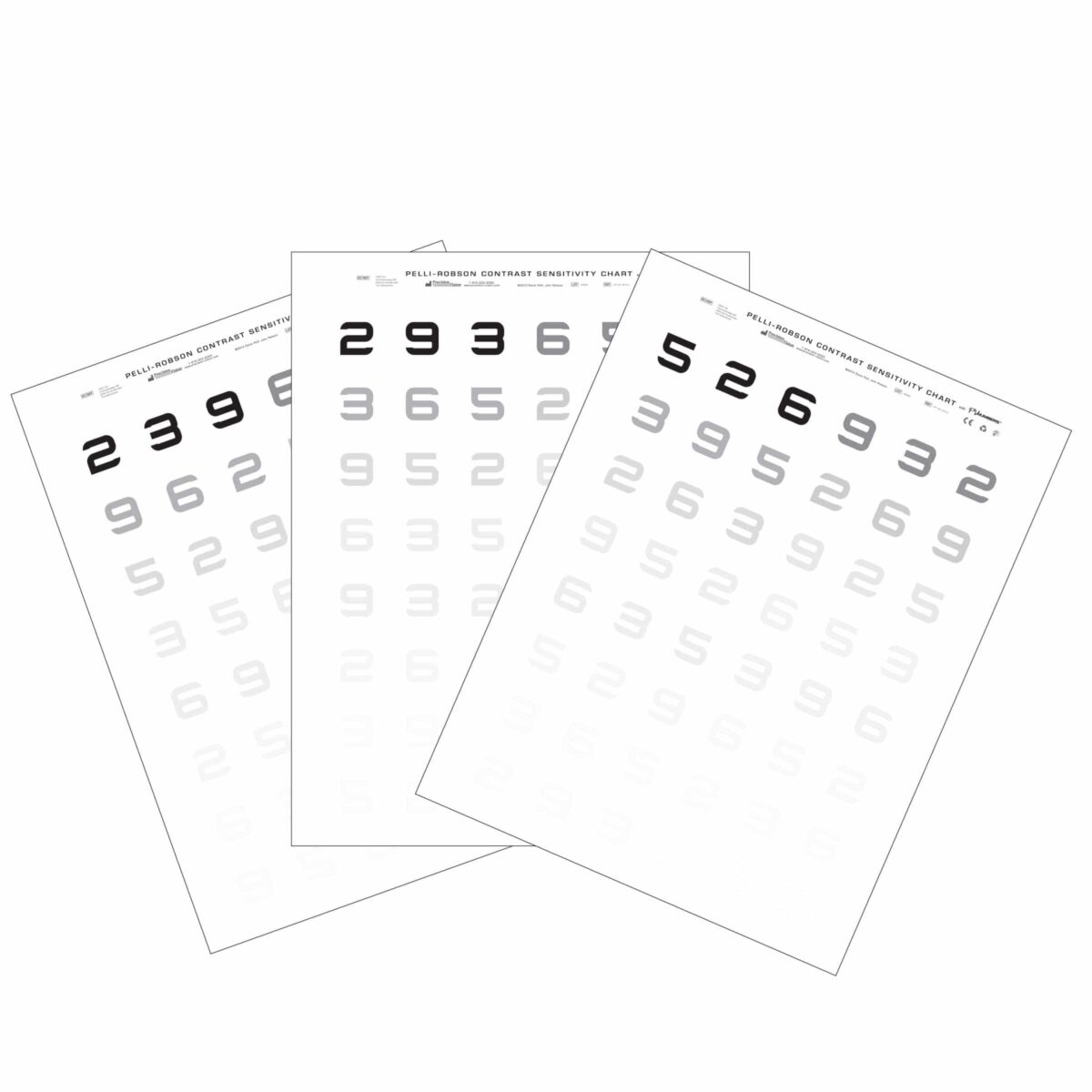 Pelli Robson Contrast Sensitivity Test for Near Distance - Precision Vision