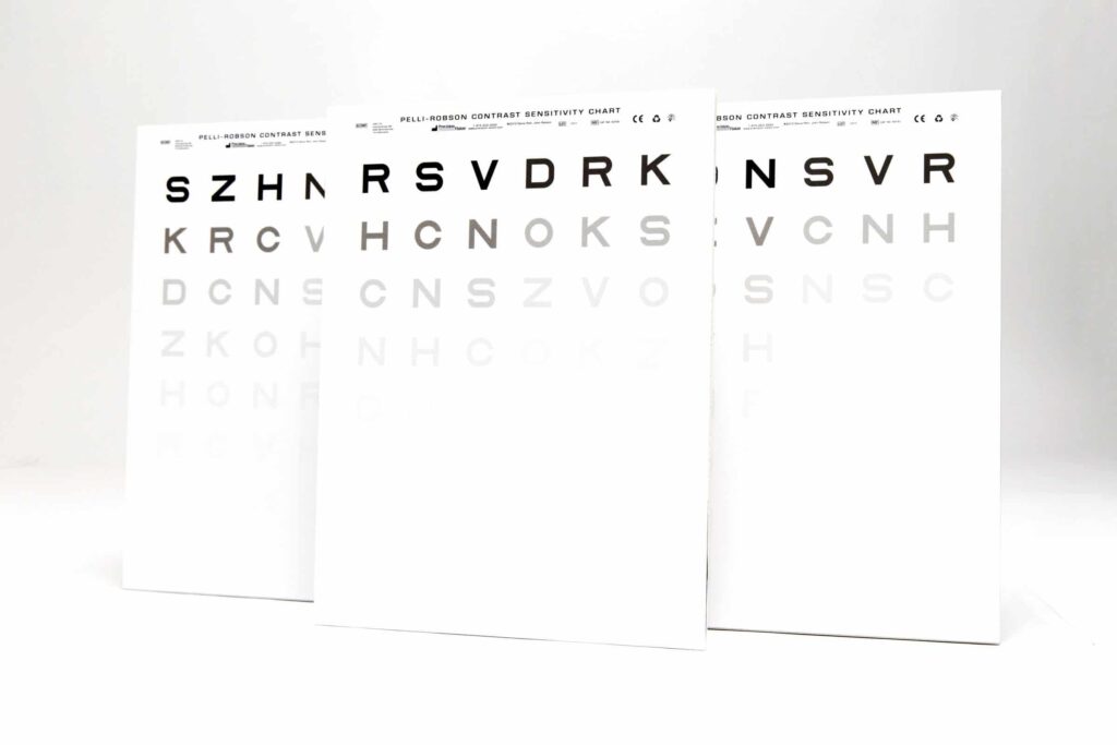 Pelli Robson Contrast Sensitivity Test for Near Distance - Precision Vision