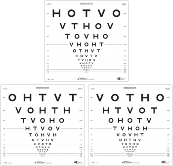 HOTV Series ETDRS® (Set of 3) - Vision Testing Aids - Precision Vision
