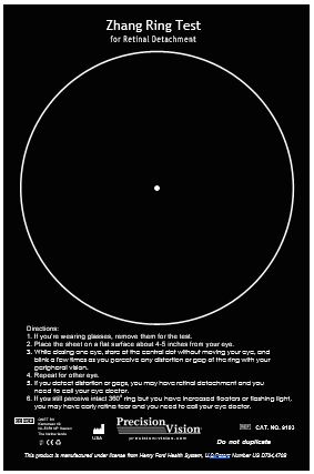 Zhang Ring Test™ - Vision Testing Aids - Precision Vision