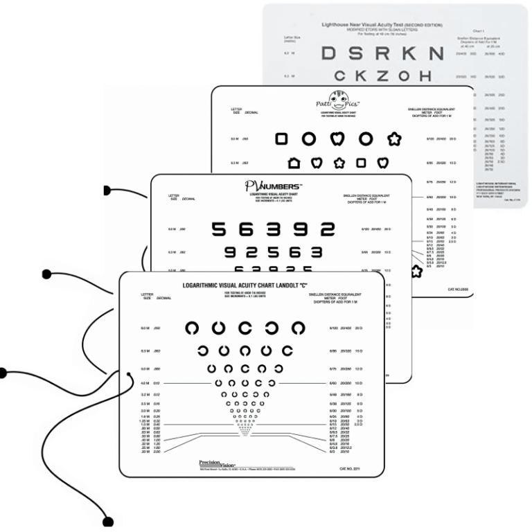 Near or Intermediate Vision Chart - Precision Vision
