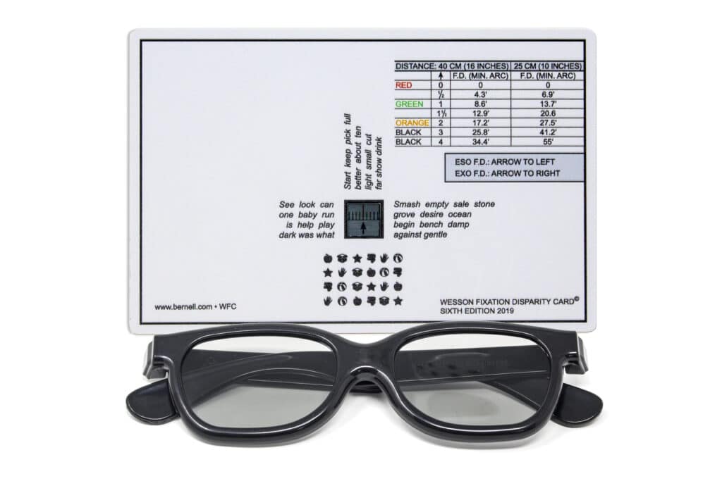 Wesson Fixation Disparity Card™ - Precision Vision