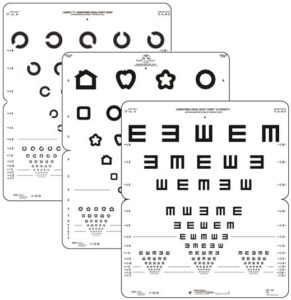 3 Meter 2 Sided ETDRS® Folding Chart - Precision Vision