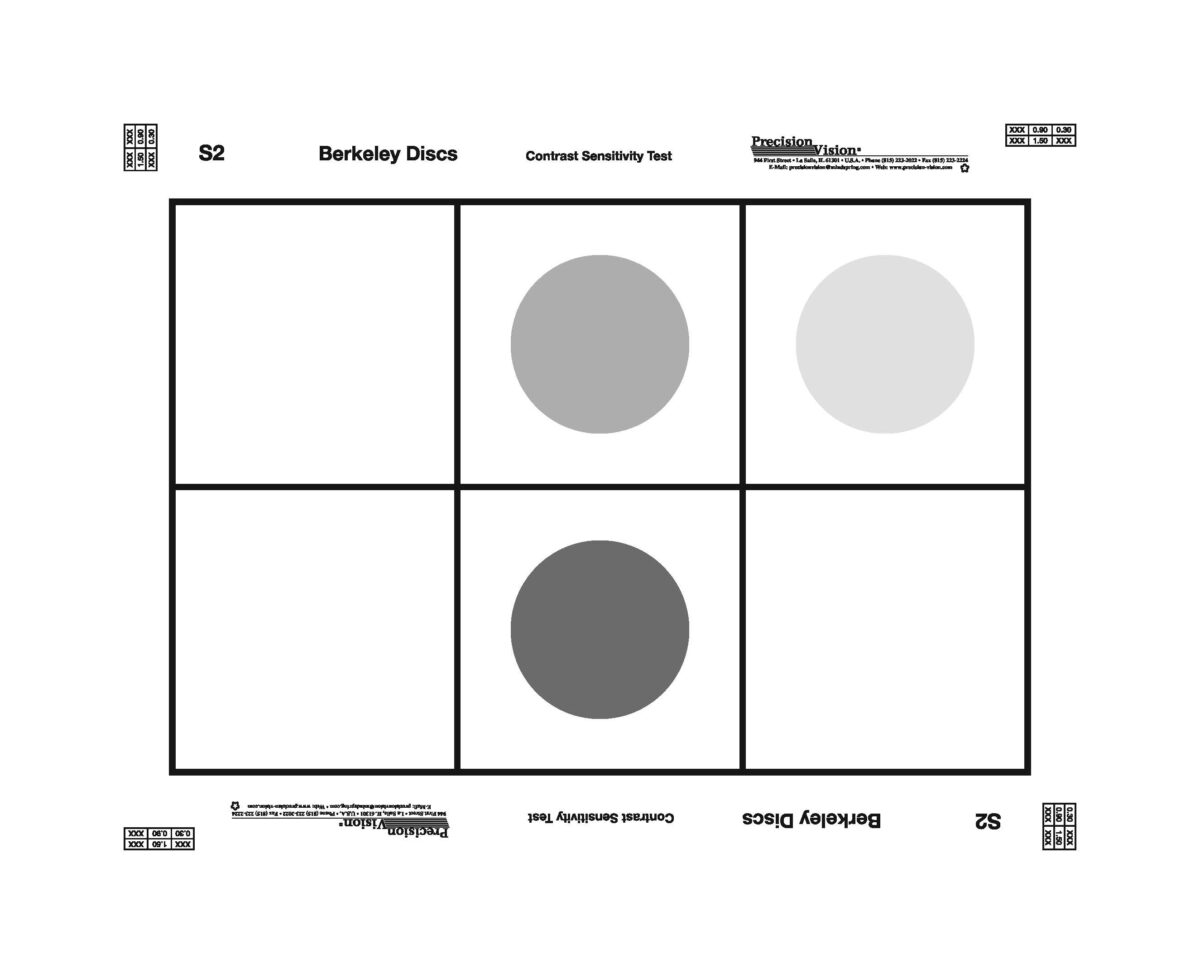 Berkeley Discs Contrast Sensitivity Test - Precision Vision