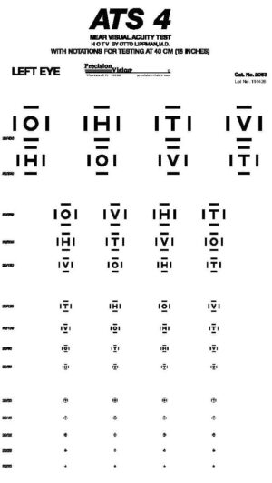 ATS 4 Near HOTV Visual Acuity Flip Book - Precision Vision