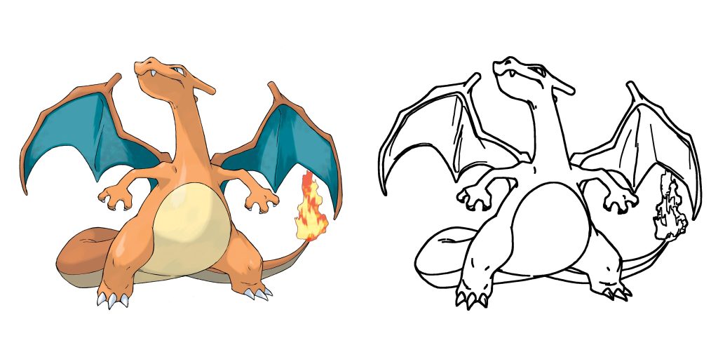Charizard Coloring Page - Print IdeaShortcut