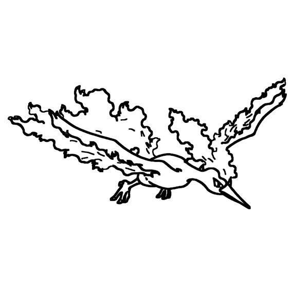 Moltres Coloring Page Coloring Pages