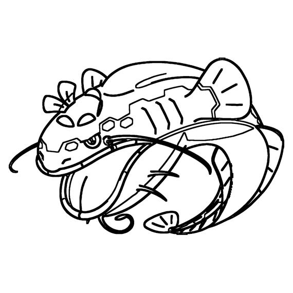 Dondozo Coloring Page - Print IdeaShortcut