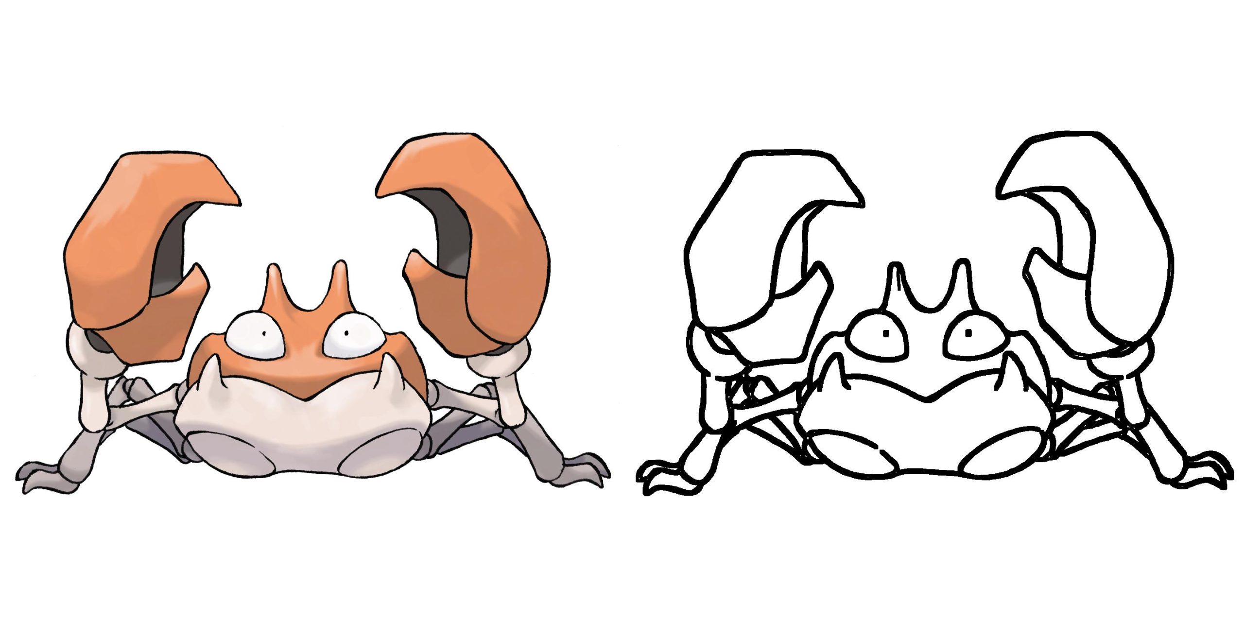 Krabby Coloring Page Print Ideashortcut