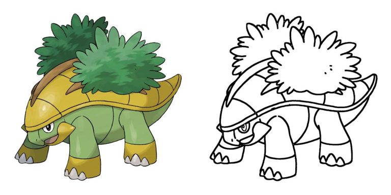 Grotle Coloring Page - Print IdeaShortcut